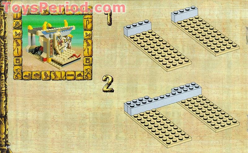 LEGO 3722 Treasure Tomb - TRU Instructions and Parts List