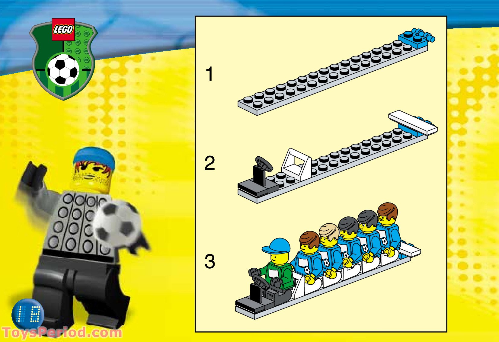 LEGO 3406 Americas Bus Instructions and Parts List