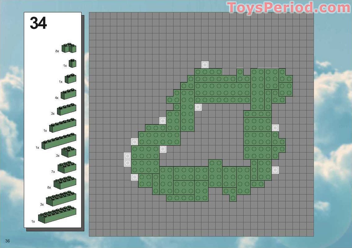 LEGO 3450 Statue of Liberty Sculpture Instructions and Parts List