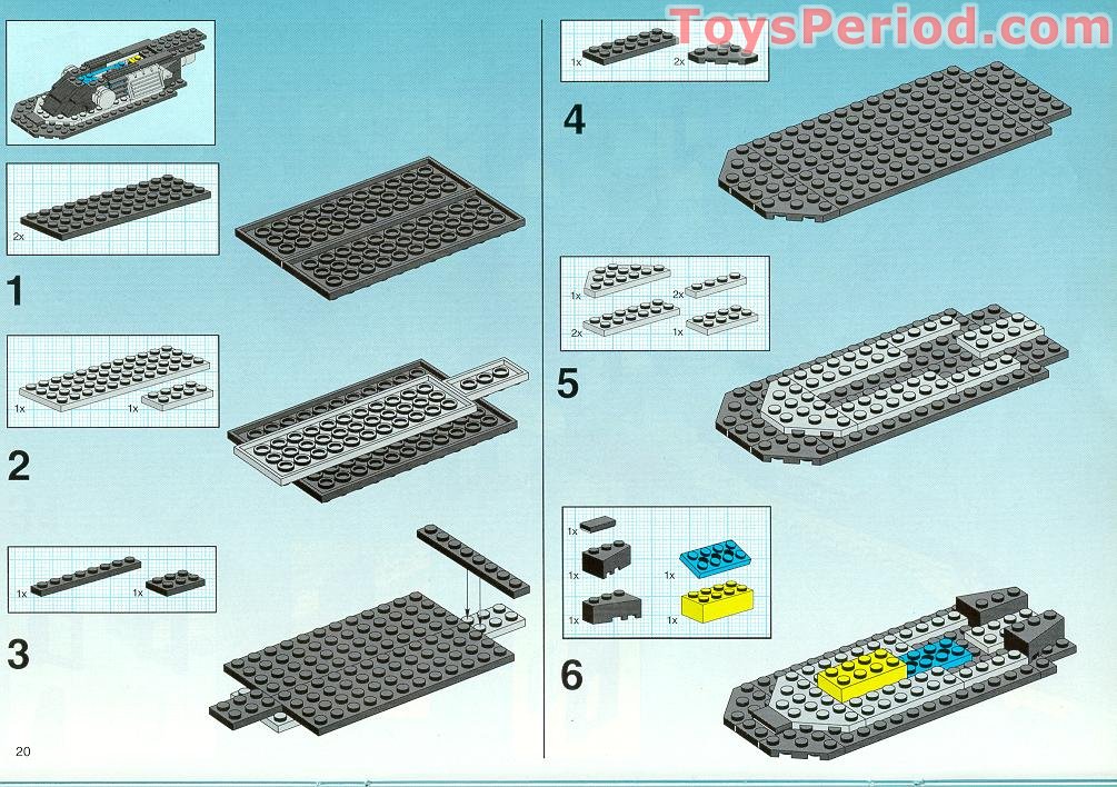 LEGO 5542 Black Thunder Instructions and Parts List