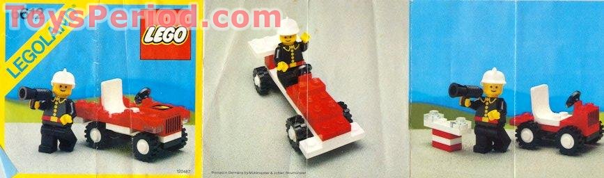 LEGO 6612 Fire Chief's Car Instructions and Parts List