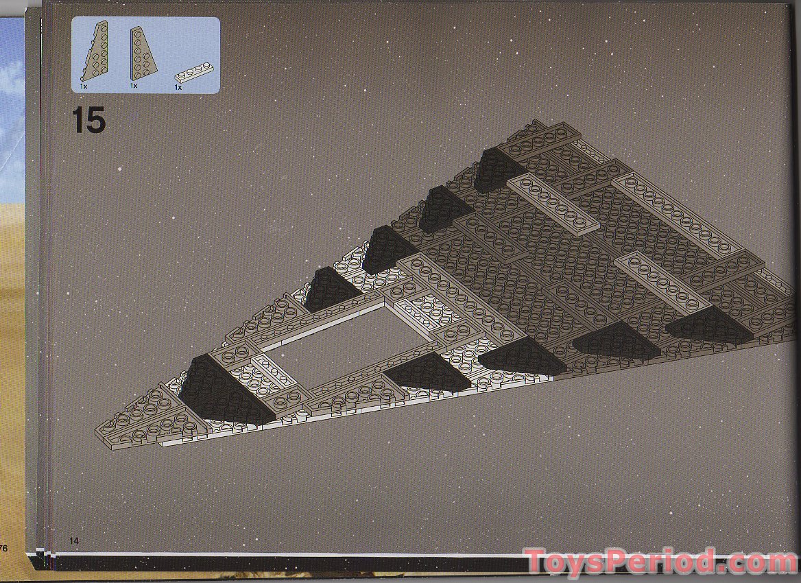 LEGO 6211 Imperial Star Destroyer Instructions and Parts List