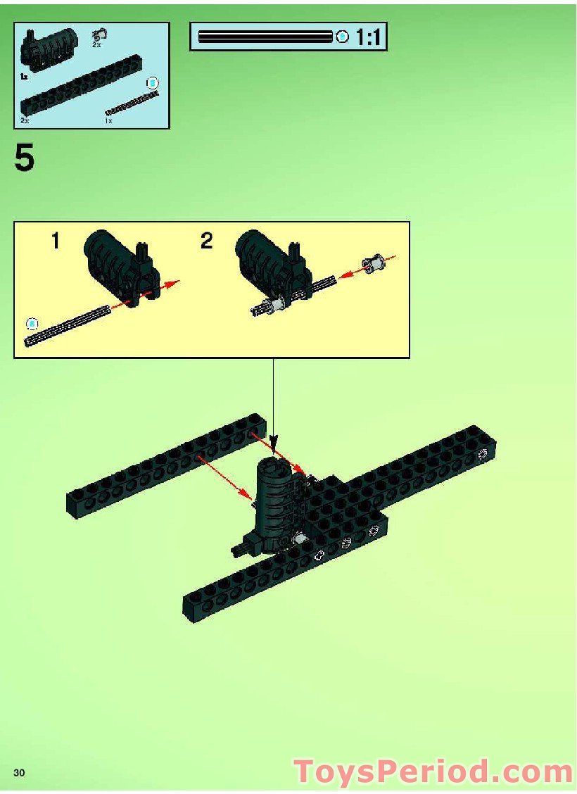 LEGO 7691 ETX Alien Mothership Assault Instructions and Parts List