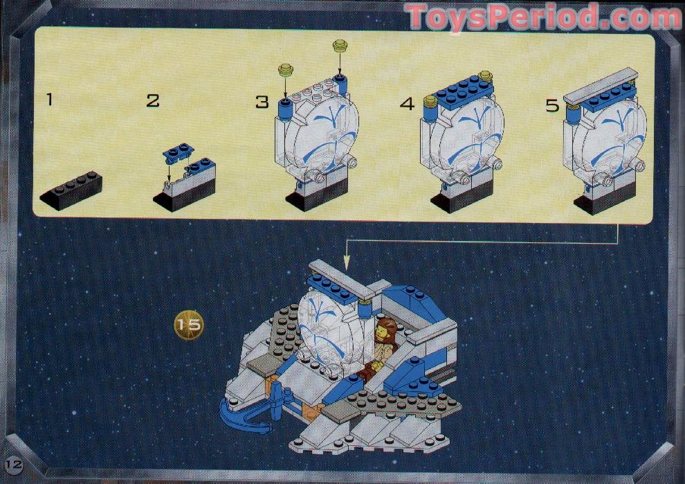 LEGO 7161 Gungan Sub Instructions and Parts List