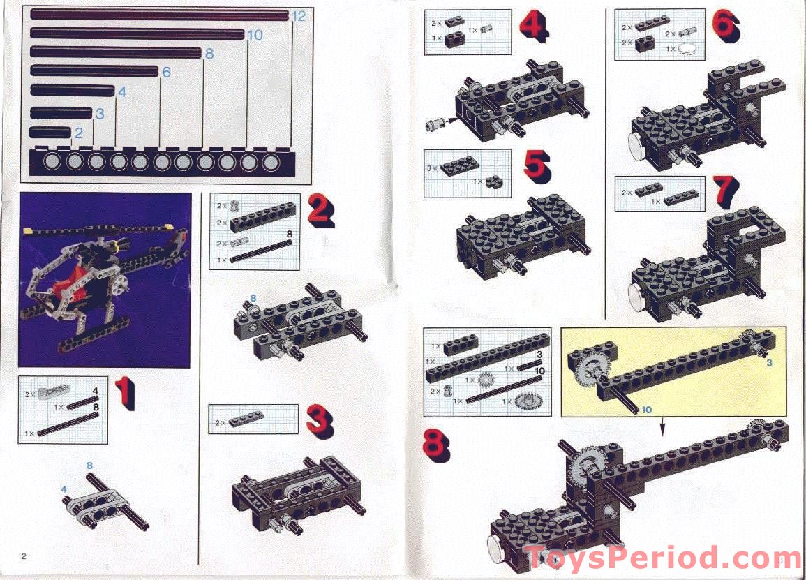 LEGO 8825 Night Chopper Instructions and Parts List
