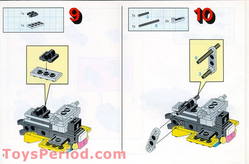 LEGO 8826 Atx Sport Cycle Instructions and Parts List