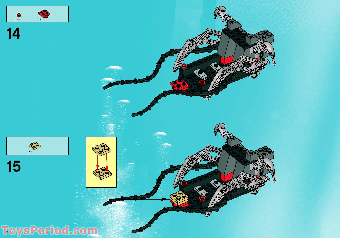 LEGO 8927 Toa Terrain Crawler Instructions and Parts List