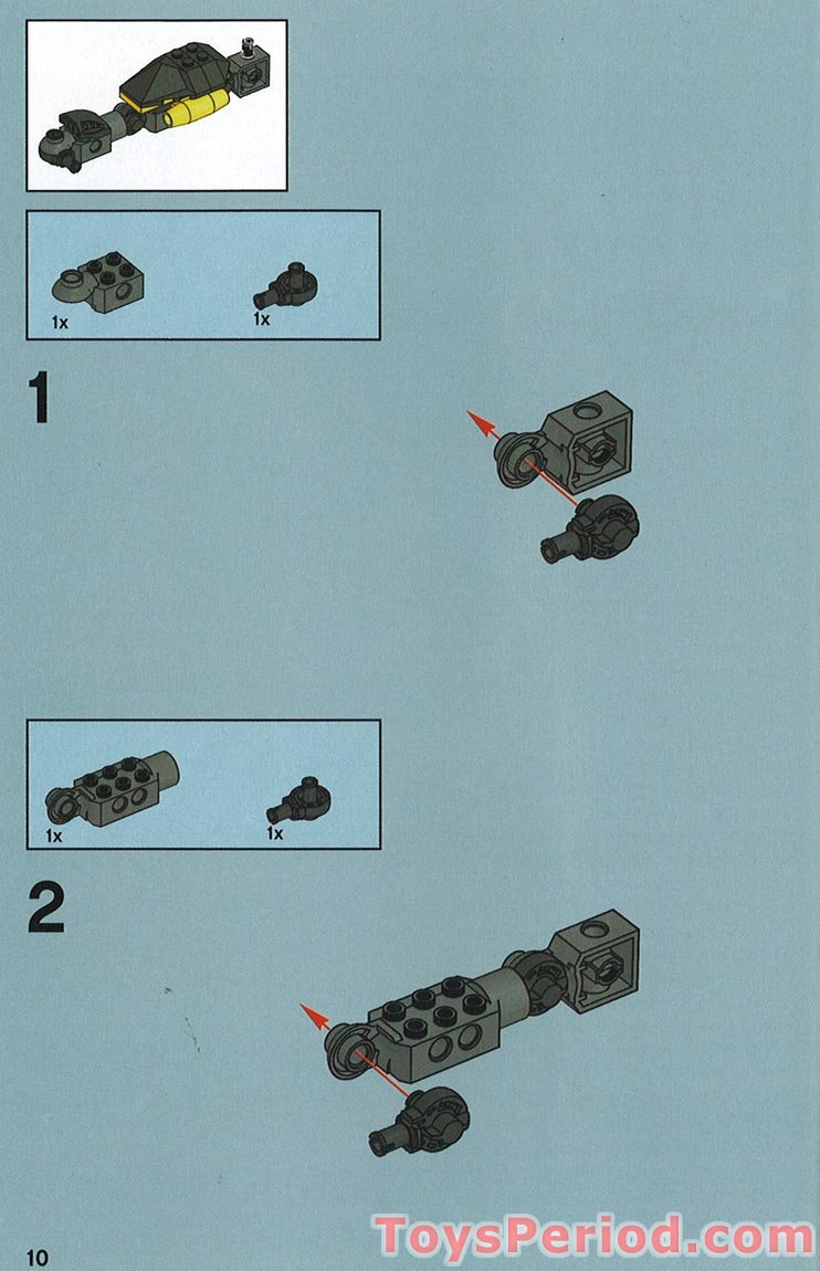 LEGO 8105 Iron Condor Instructions and Parts List
