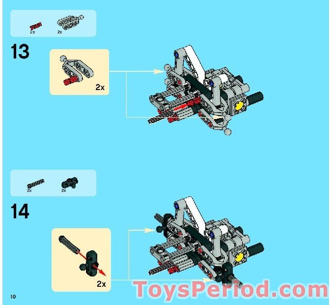LEGO 8262 Quad Bike Instructions and Parts List