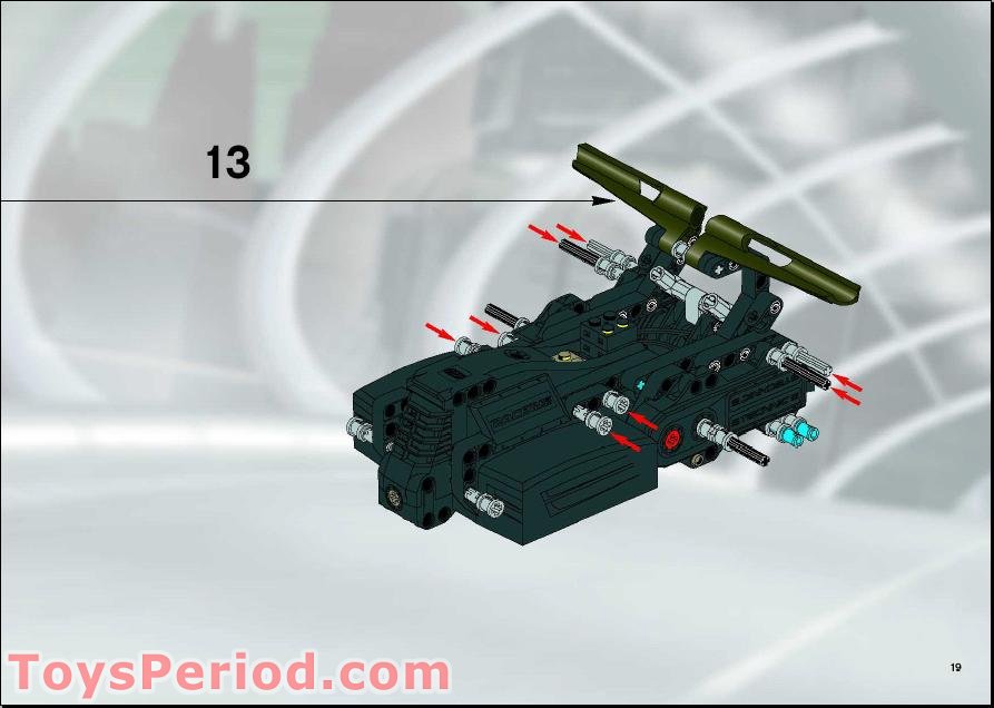 LEGO 8366 Supersonic RC Instructions and Parts List