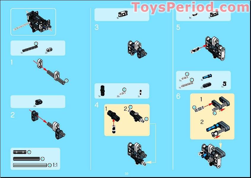 LEGO 8435 4wd Instructions and Parts List