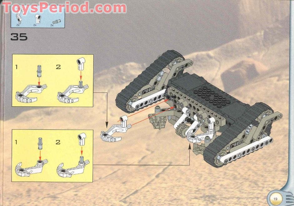 LEGO 8539 Manas Instructions and Parts List