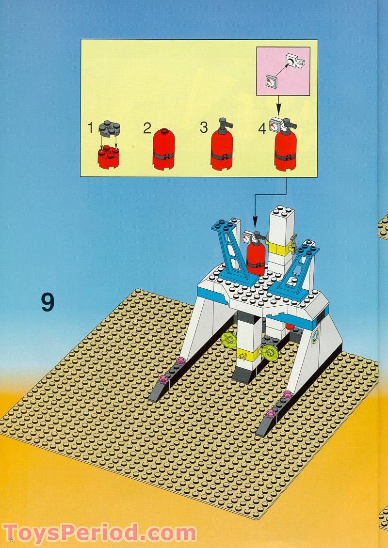 LEGO 6456 Mission Control Instructions and Parts List
