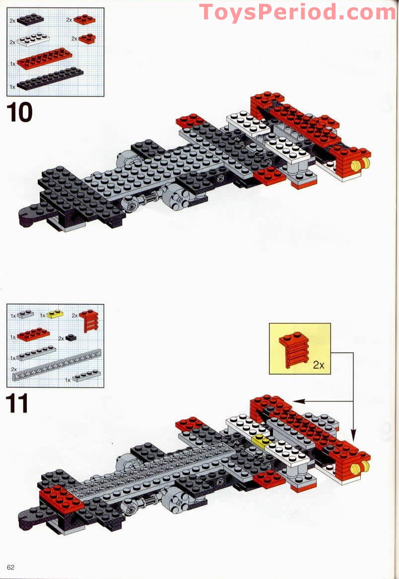 LEGO 5591 Mach II Red Bird Rig Instructions and Parts List
