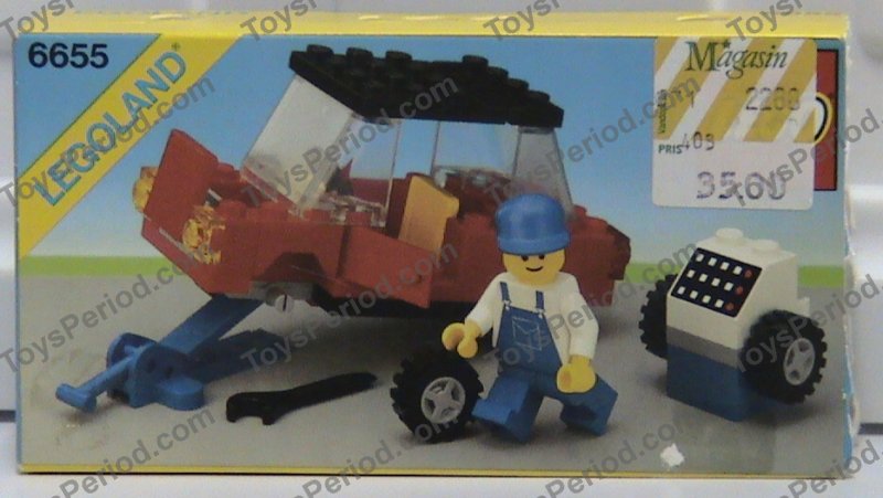 LEGO 6655 Auto and Tire Repair Instructions and Parts List