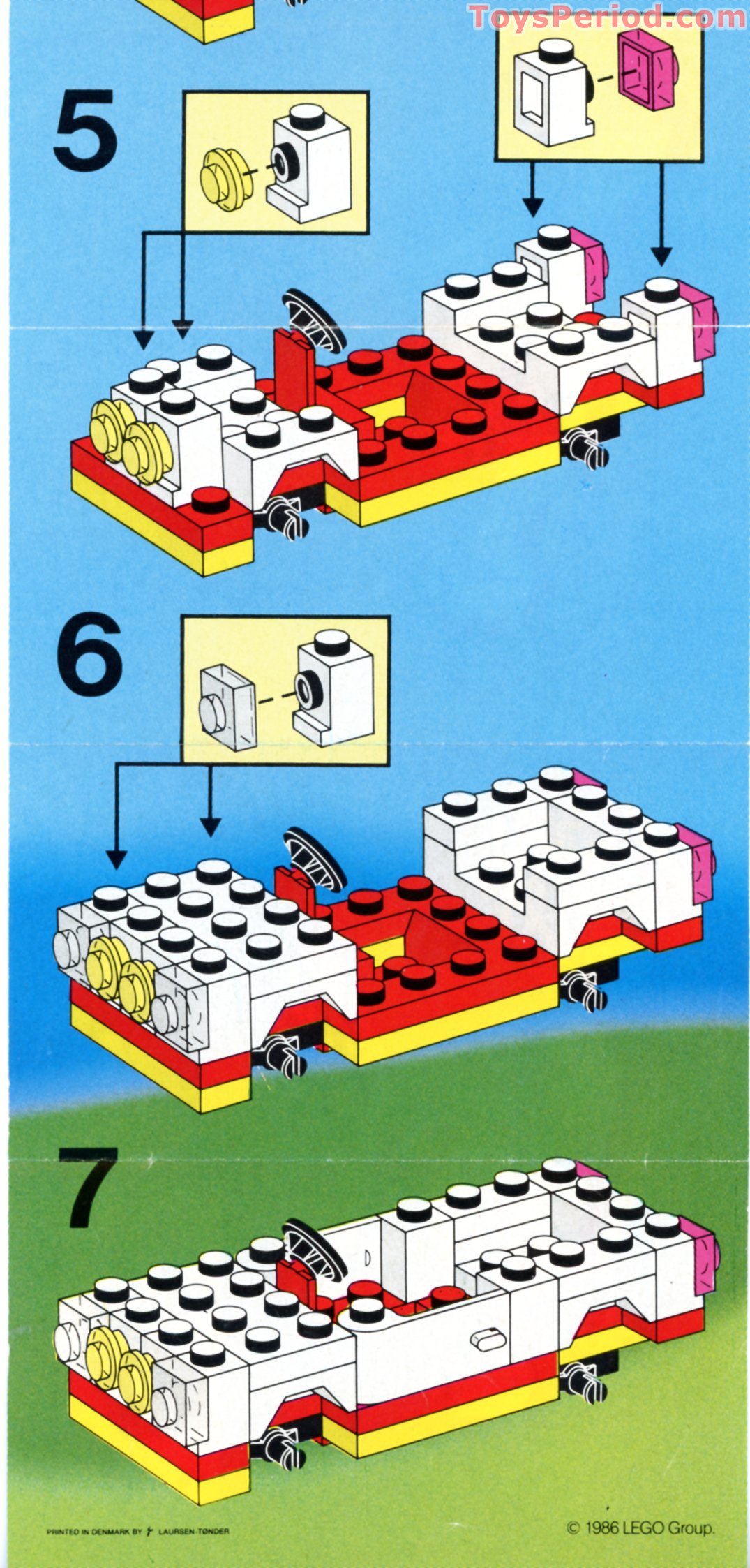LEGO 6634 Stock Car Instructions and Parts List