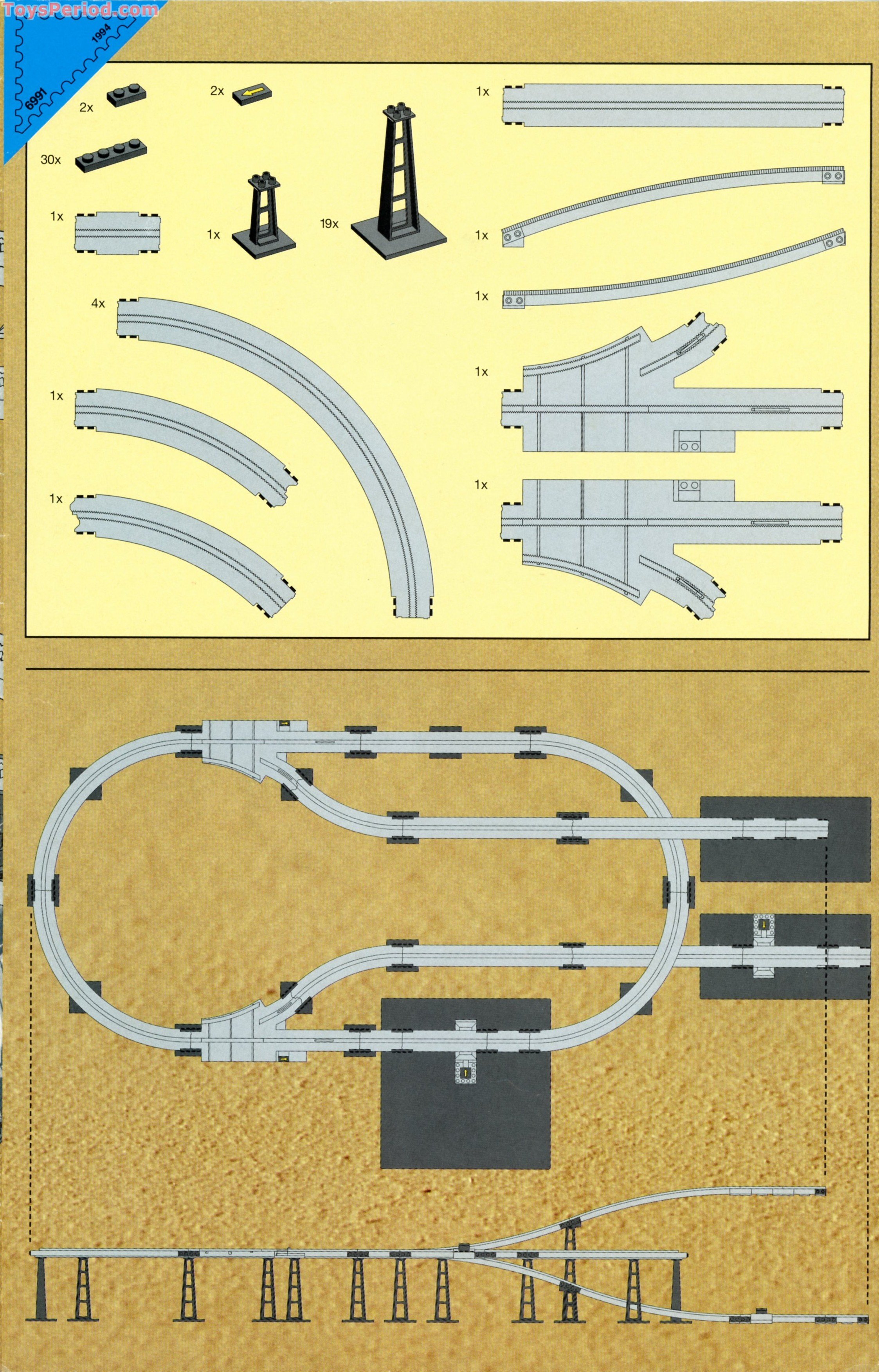 LEGO 6991 Monorail Transport Base Instructions and Parts List