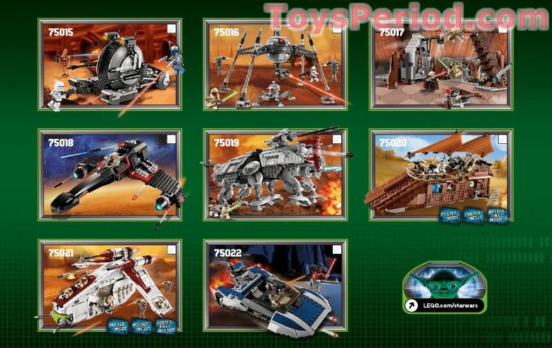 LEGO 75015 Corporate Alliance Tank Droid Instructions and Parts List