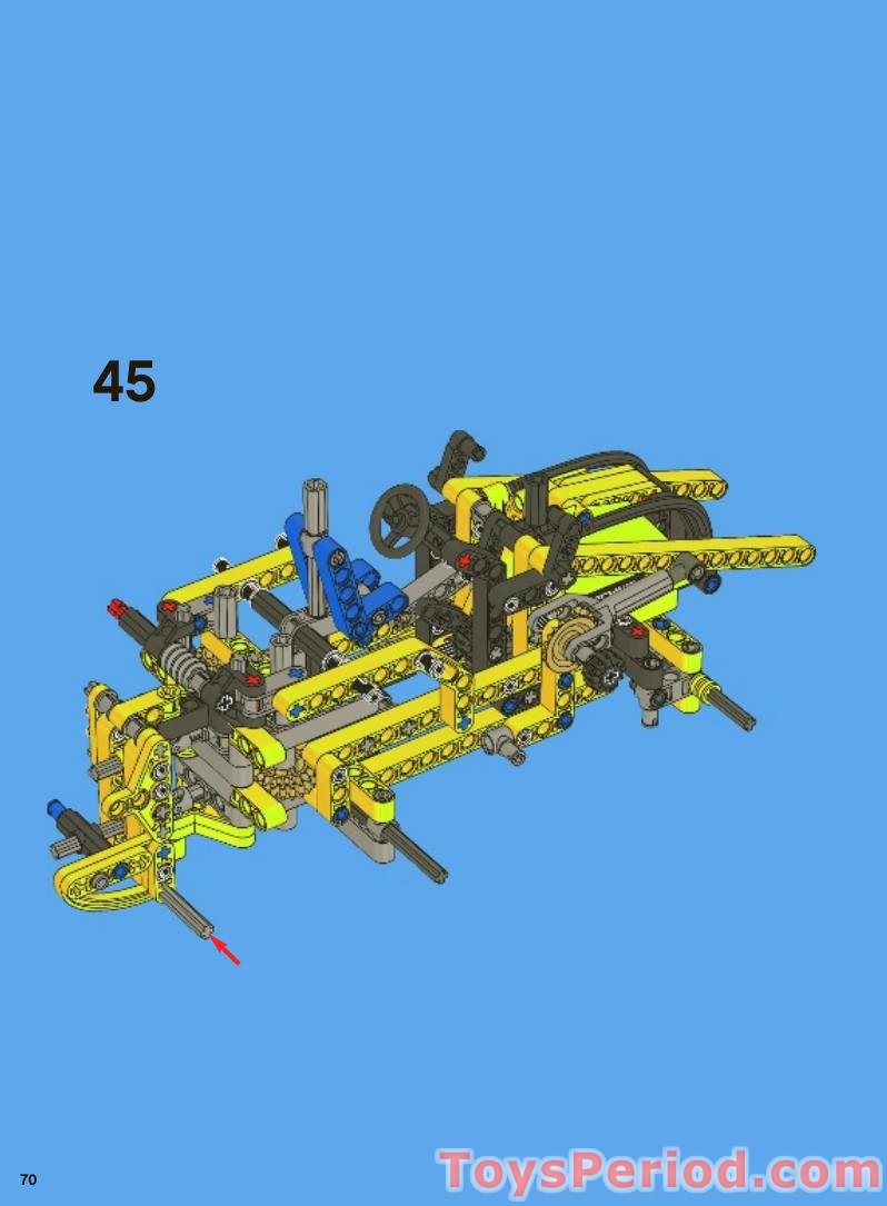 LEGO 8069 Backhoe Loader Instructions and Parts List