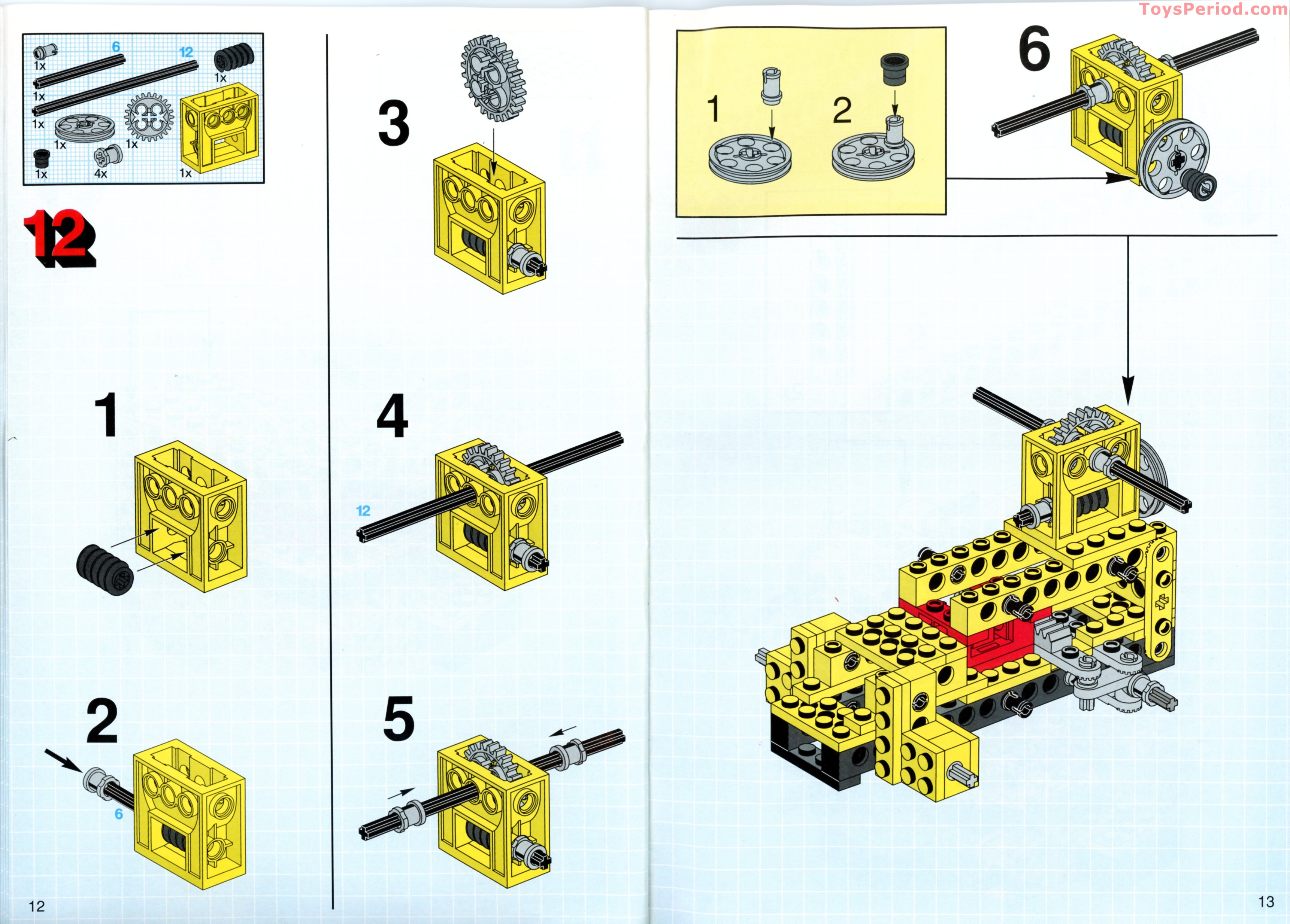 LEGO 8235 Front End Loader Instructions and Parts List
