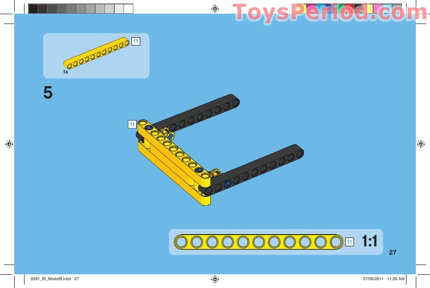 LEGO 9391 Crawler Crane Instructions and Parts List