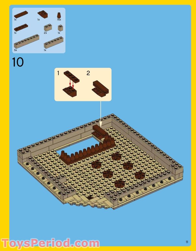 LEGO 10232 Palace Cinema Instructions and Parts List