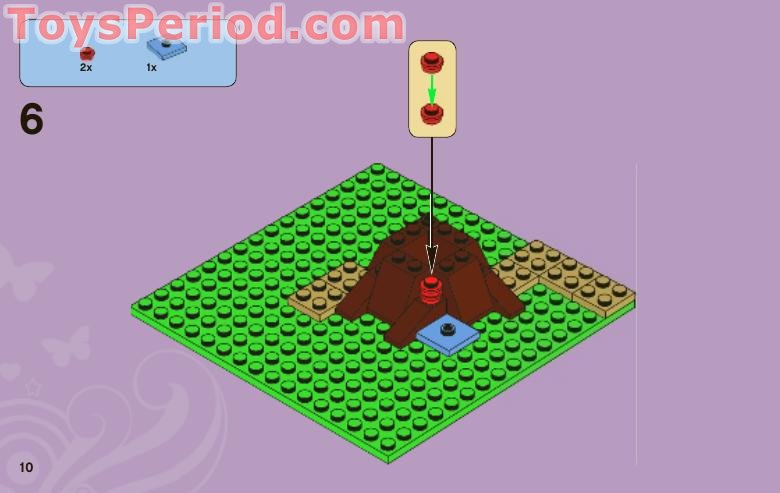 LEGO 3065 Olivia's Tree House Instructions and Parts List