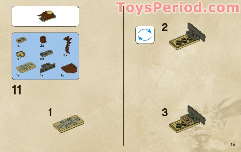 LEGO 4182 The Cannibal Escape Instructions and Parts List