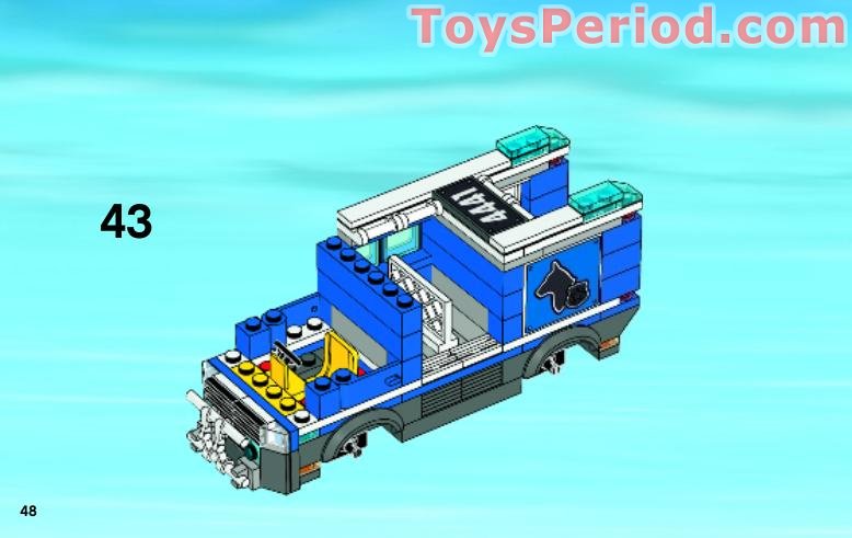 LEGO 4441 Police Dog Van Instructions and Parts List