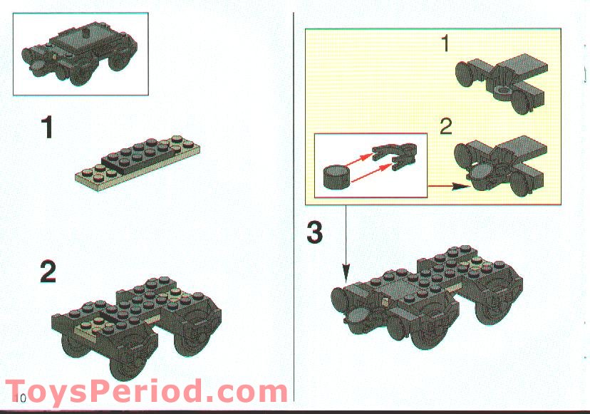LEGO 10013 Open Freight Wagon Instructions and Parts List