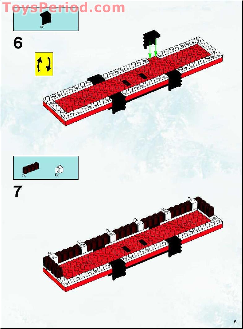 LEGO 10173 Holiday Train Instructions and Parts List