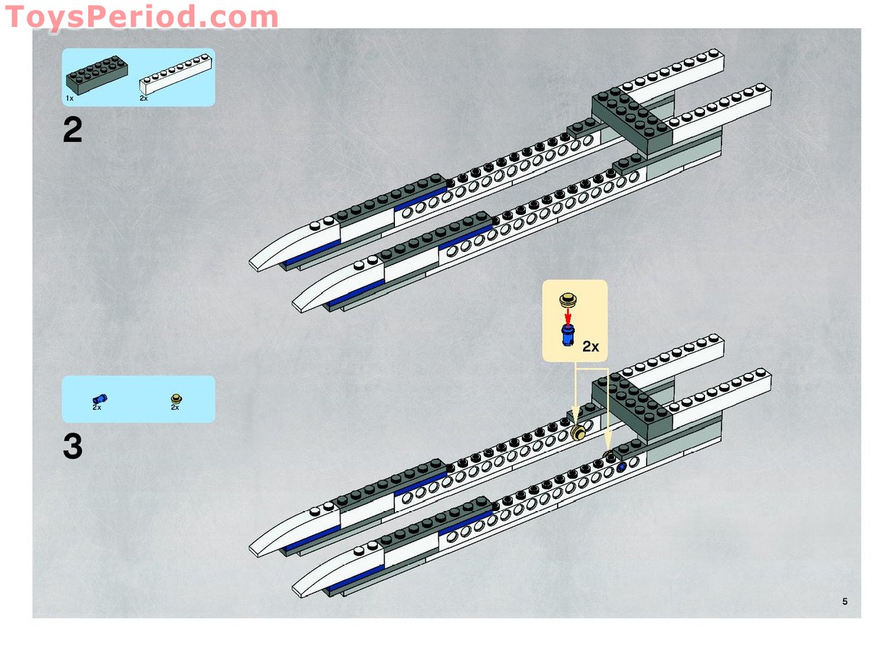 LEGO 10195 Republic Dropship with AT-OT Instructions and Parts List