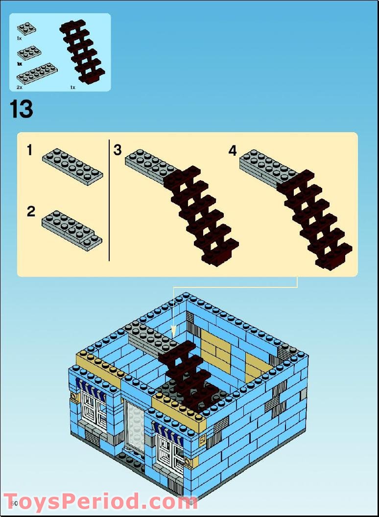 LEGO 10190 Market Street Instructions and Parts List