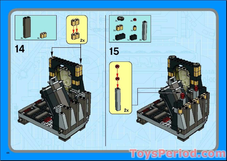 LEGO 10123 Cloud City Instructions and Parts List