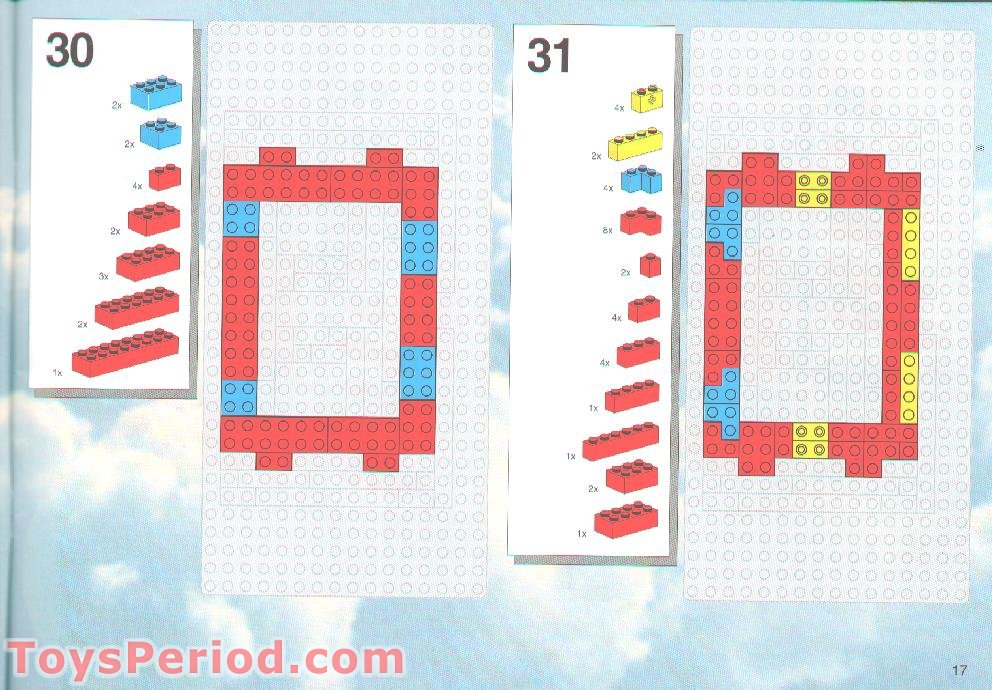 LEGO 3723 LEGO Minifigure Instructions and Parts List