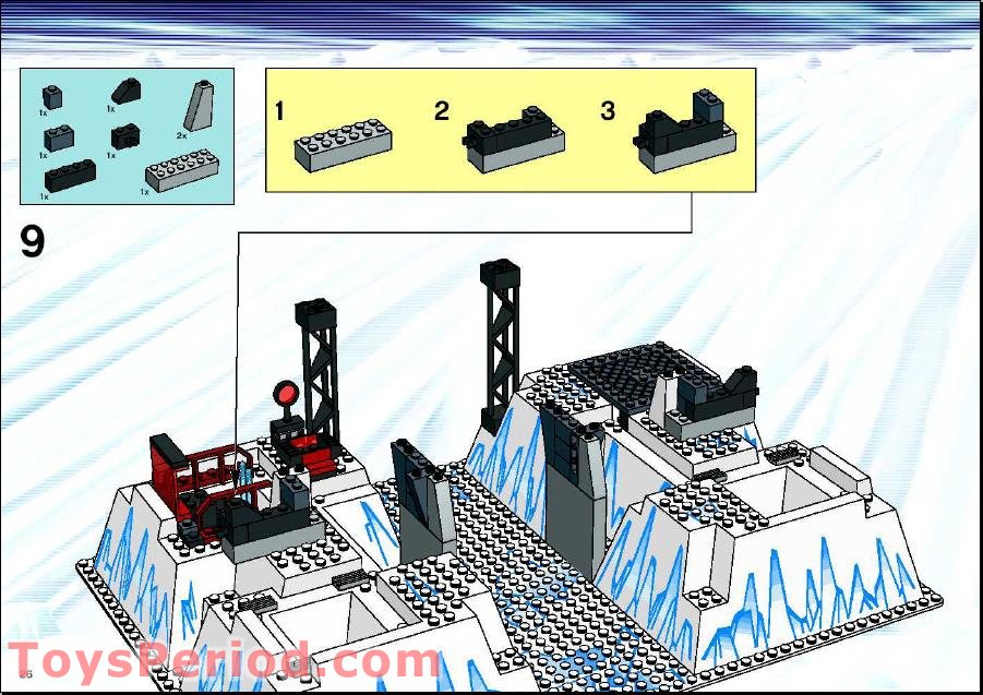 LEGO 4748 Ogel's Mountain Fortress Instructions and Parts List