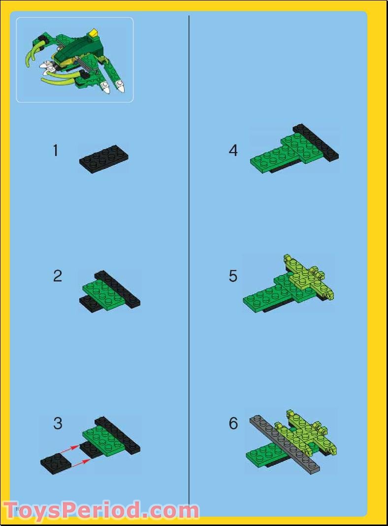 LEGO 4894 Mythical Creatures Instructions and Parts List