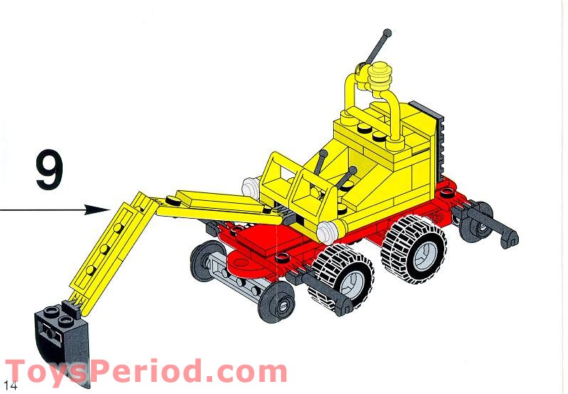 LEGO 4525 Road and Rail Repair Instructions and Parts List