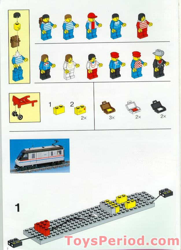 LEGO 4558 Metroliner Instructions and Parts List