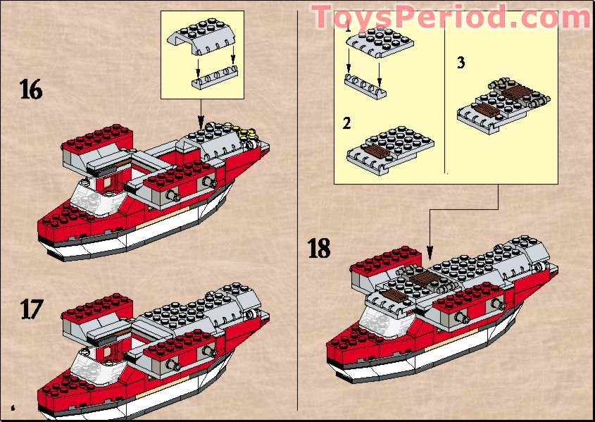 LEGO 5935 Island Hopper Instructions and Parts List