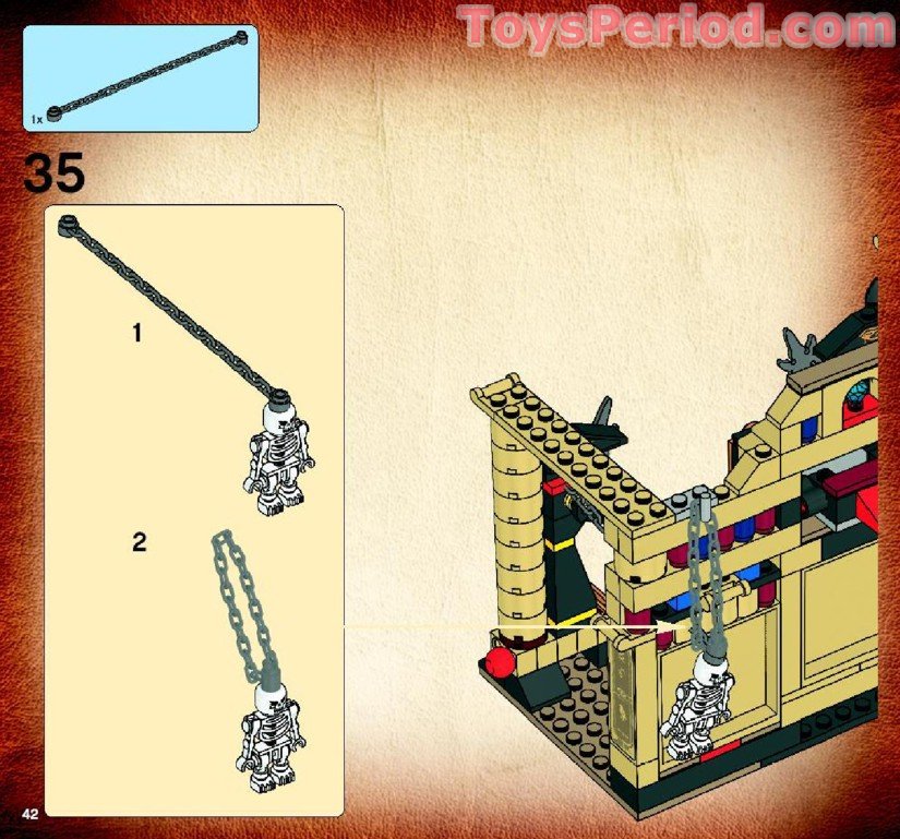 LEGO 7621 Indiana Jones and the Lost Tomb Instructions and Parts List