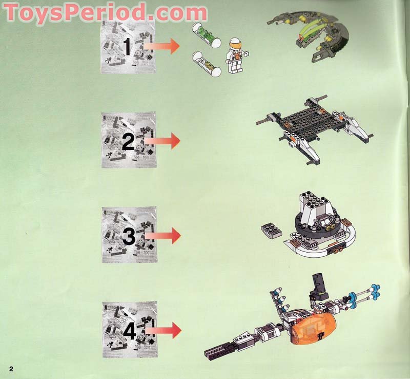 LEGO 7697 MT-51 Claw-Tank Ambush Instructions and Parts List