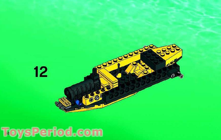 LEGO 7773 Tiger Shark Attack Instructions and Parts List