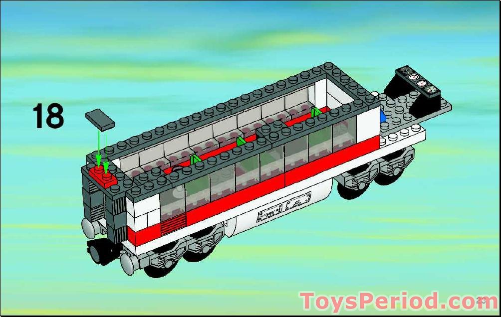 LEGO 7897 Passenger Train Instructions and Parts List