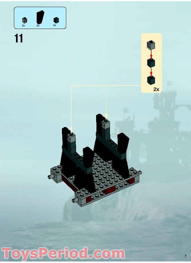 LEGO 7037 Tower Raid Instructions and Parts List