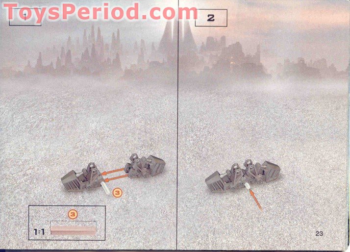 LEGO 8614-1 Vahki Nuurakh Instructions and Parts List