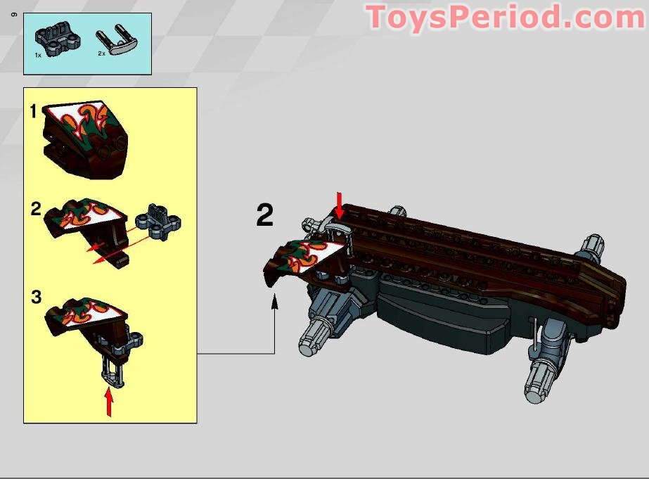 LEGO 8676 Sunset Cruiser Instructions and Parts List