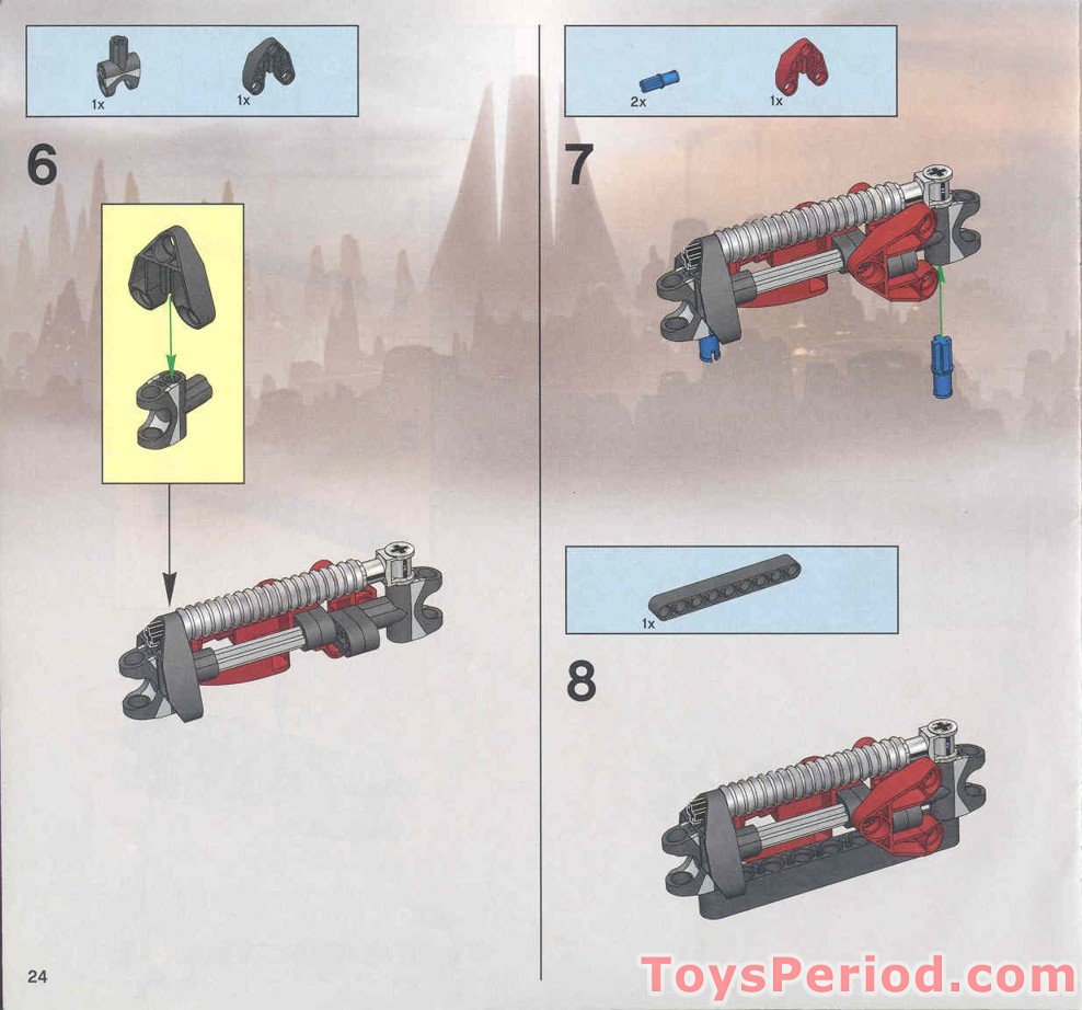 LEGO 8756 Sidorak Instructions and Parts List
