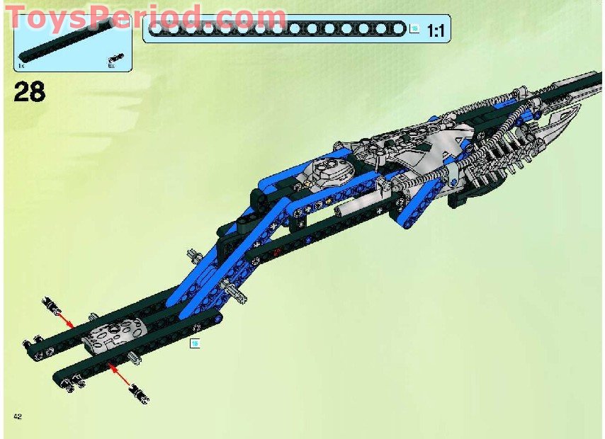 LEGO 8942-1 Jetrax T6 Instructions and Parts List