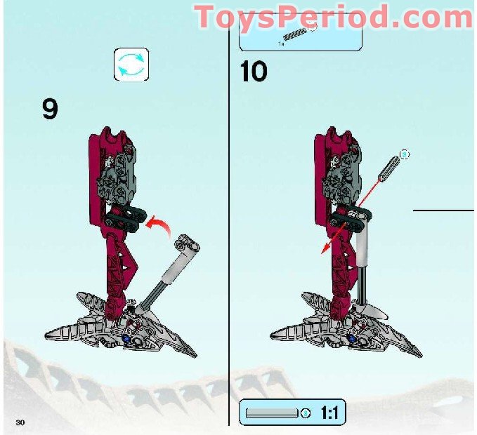 LEGO 8990 Fero and Skirmix Instructions and Parts List